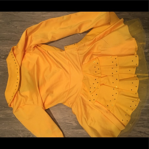 Kellé | Costumes | Kelle Custom Stoned Yellow Jacket Dance Costume ...